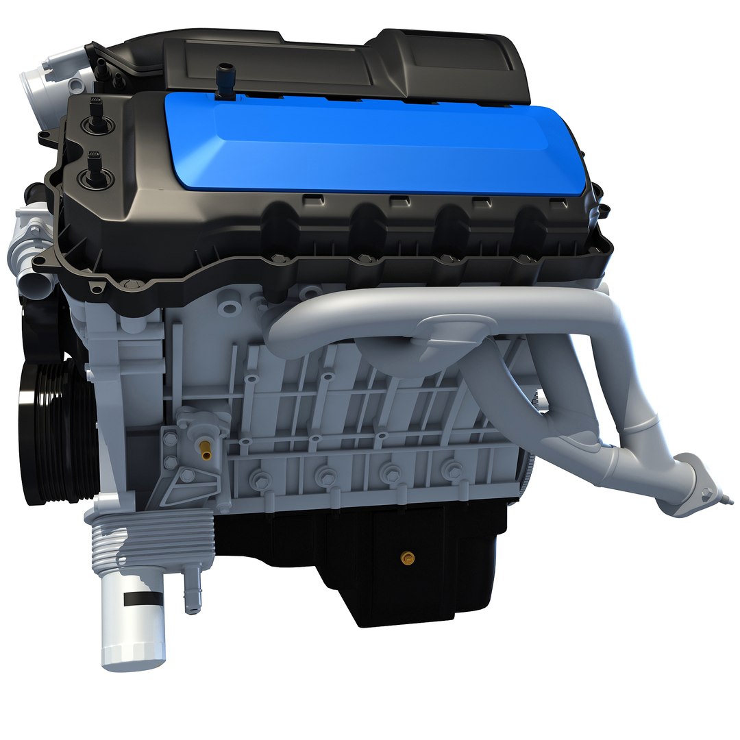 3d Model Generic V8 Engine