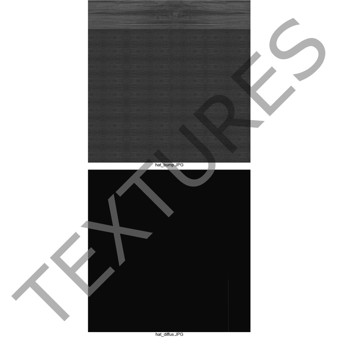 3d Model Hat Fashion Modelled