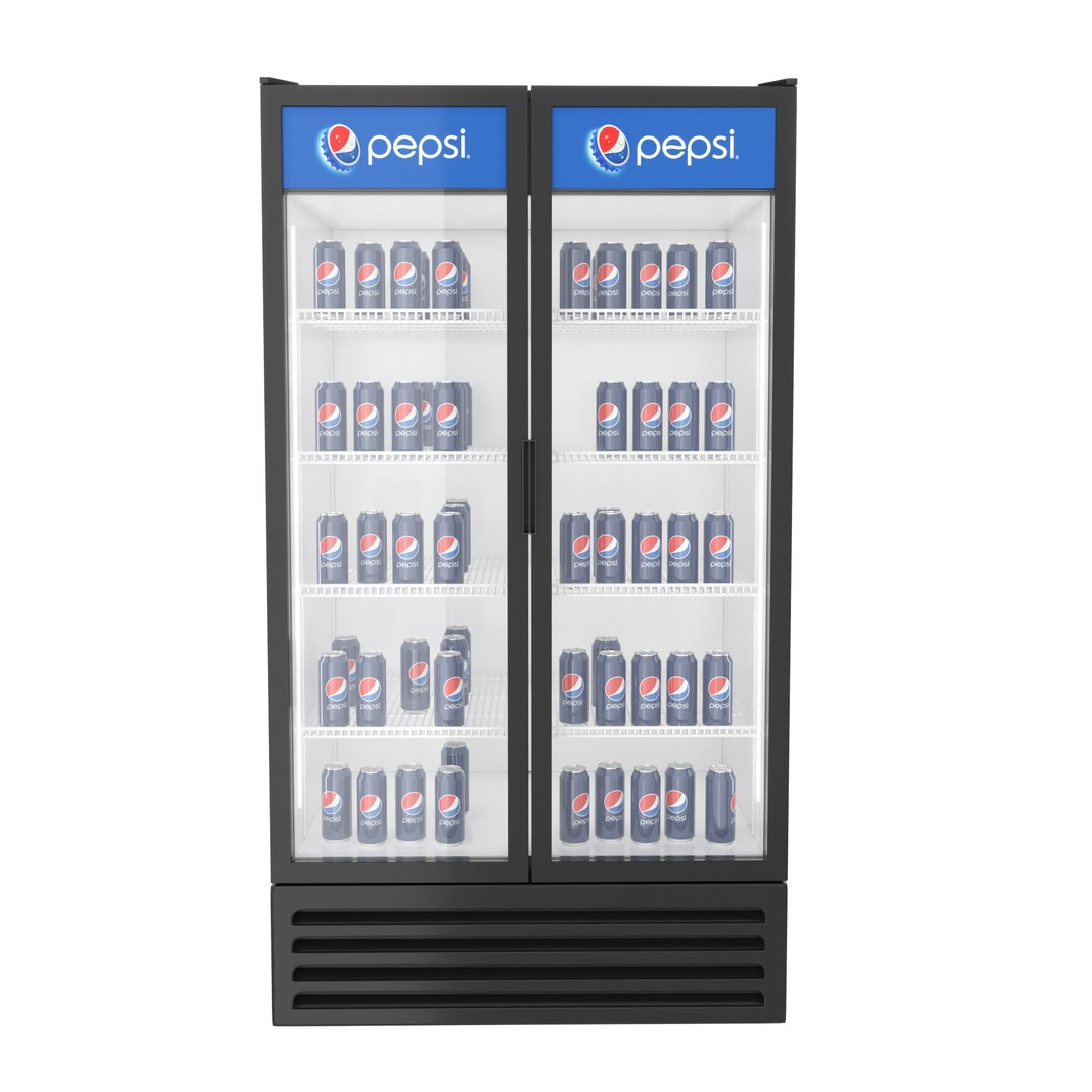 Double Door Cooler Pepsi 3D - TurboSquid 2050184