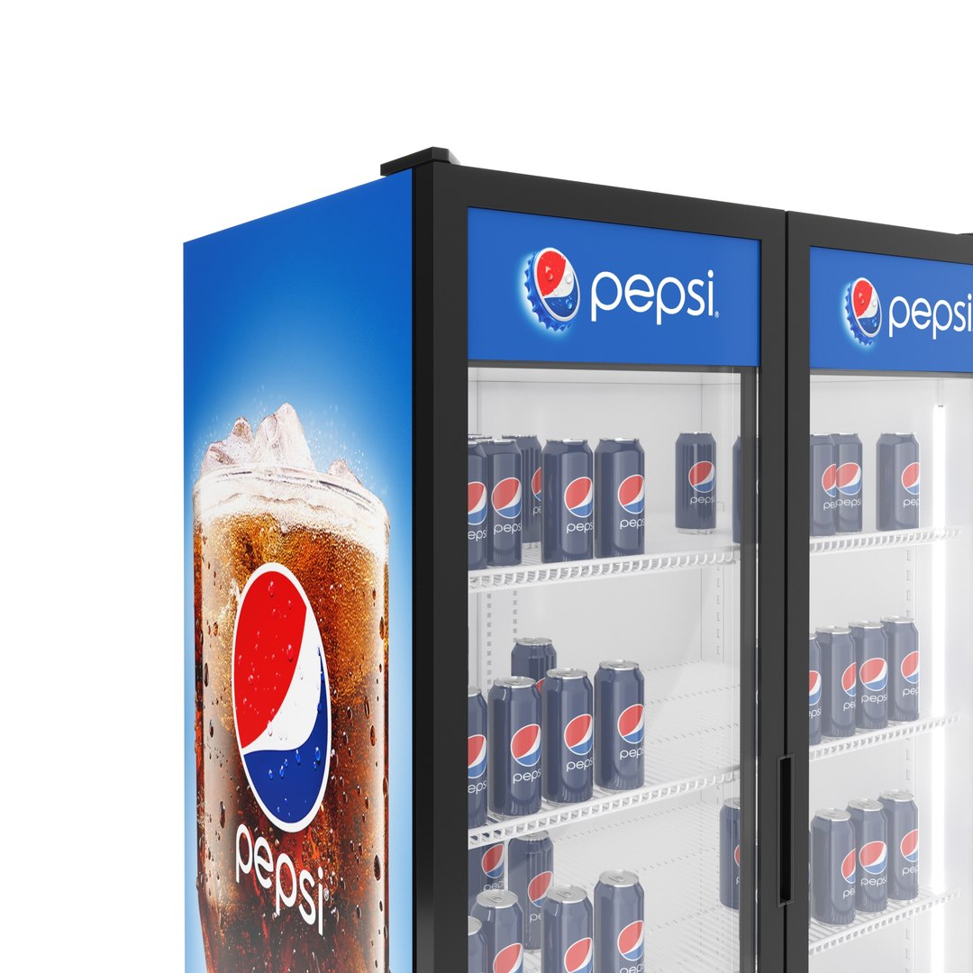 Double Door Cooler Pepsi 3D - TurboSquid 2050184