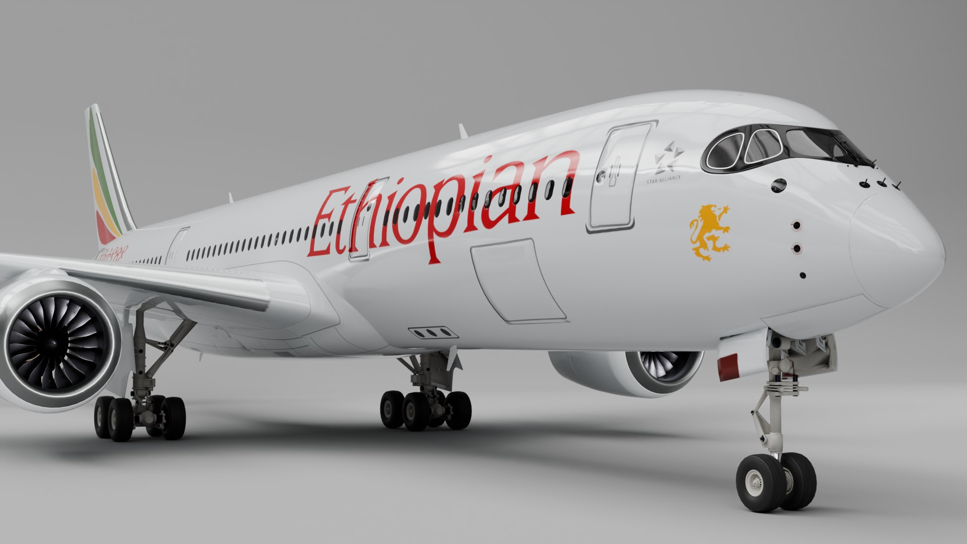 Airbus A350 3D Model - TurboSquid 2360687