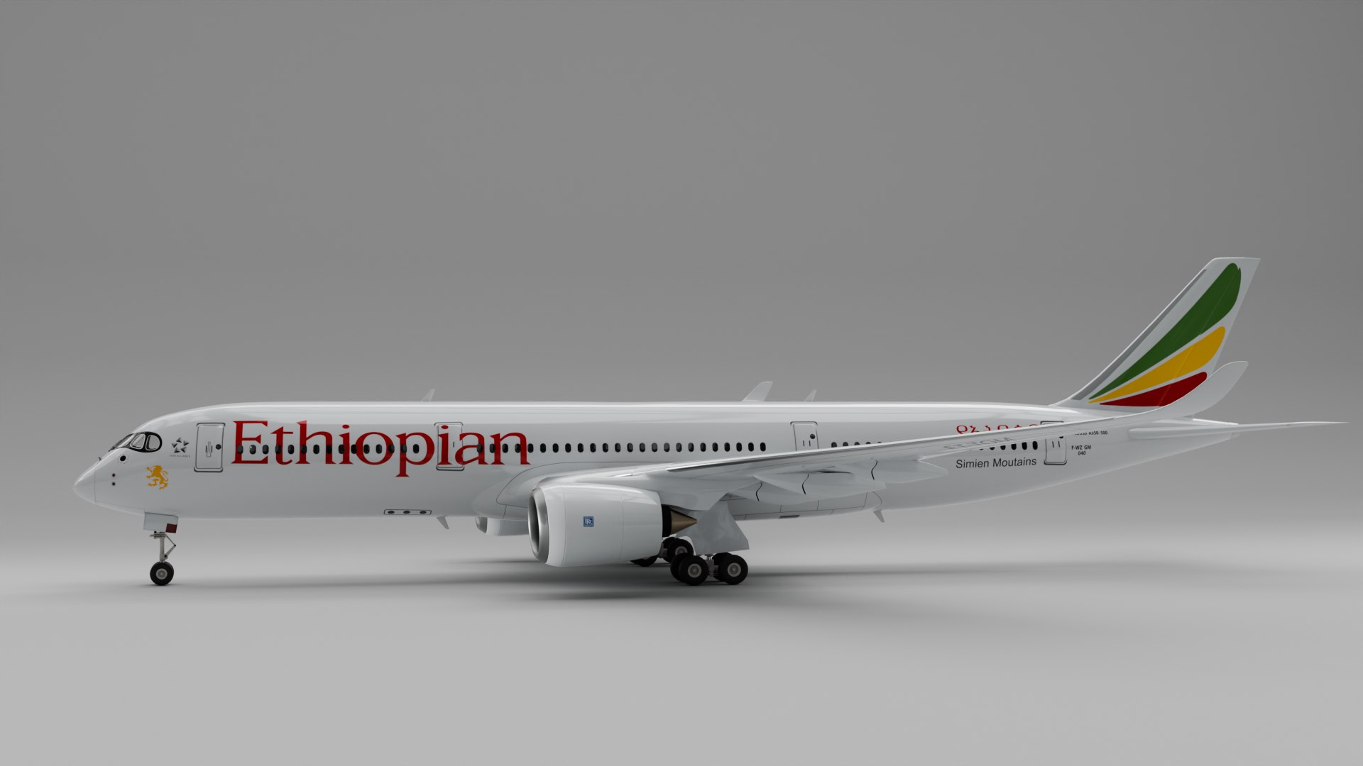 Airbus A350 3D Model - TurboSquid 2360687