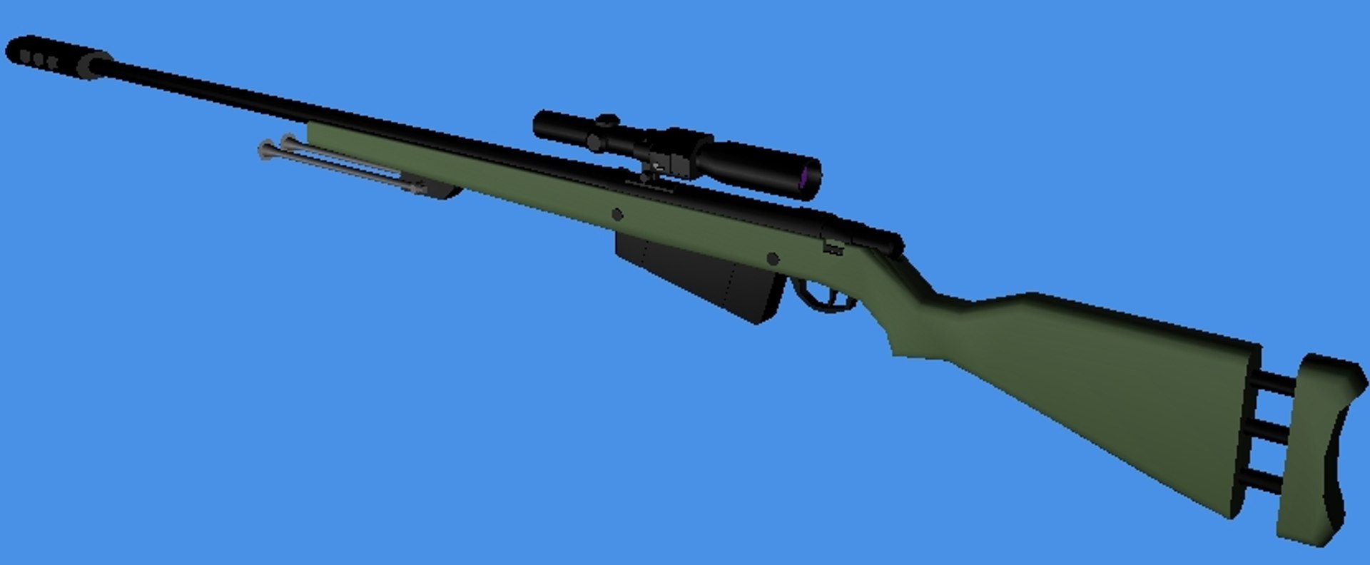 Free M169 Anti-materiel Rifle 3d Model