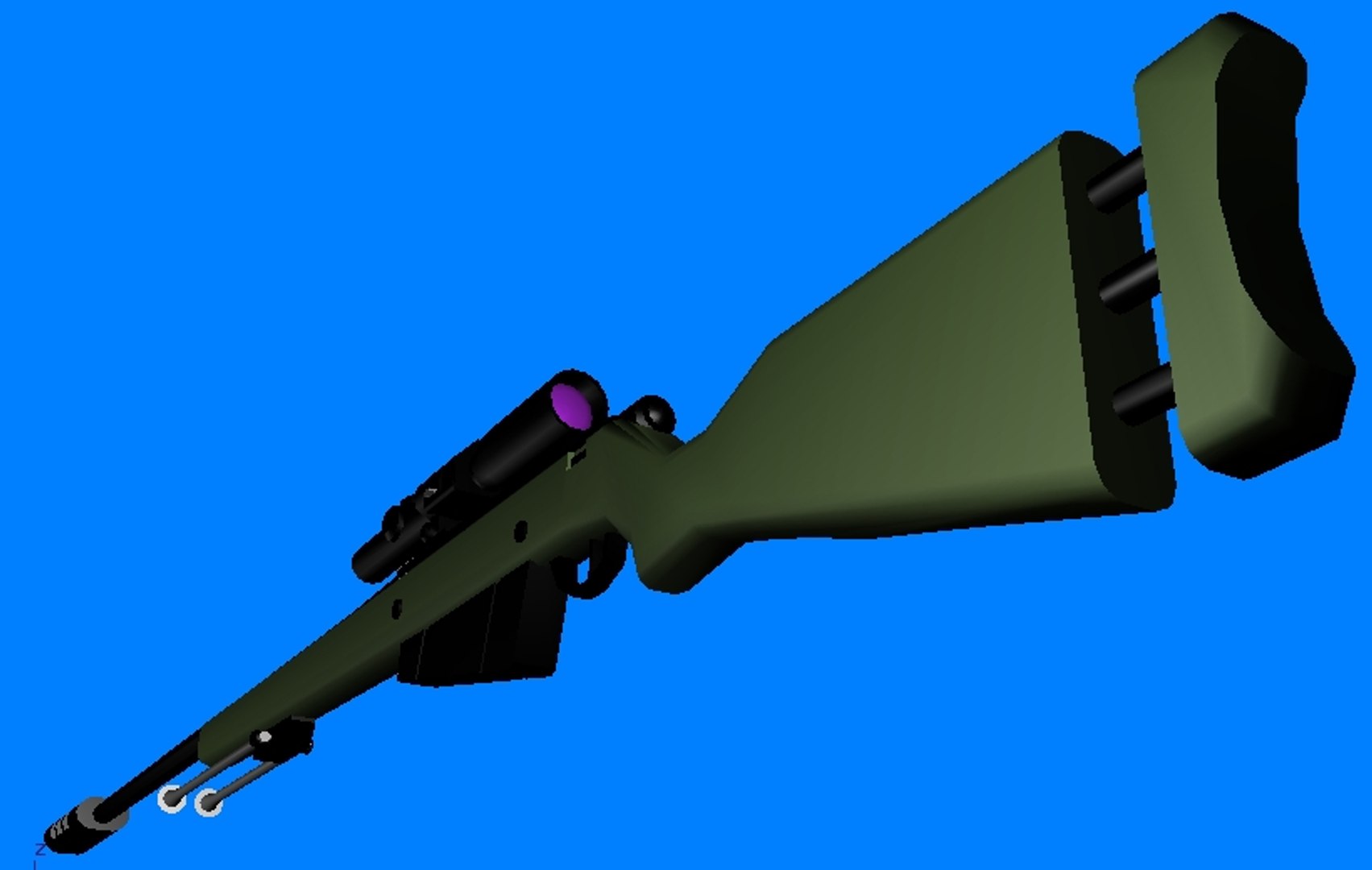 Free M169 Anti-materiel Rifle 3d Model