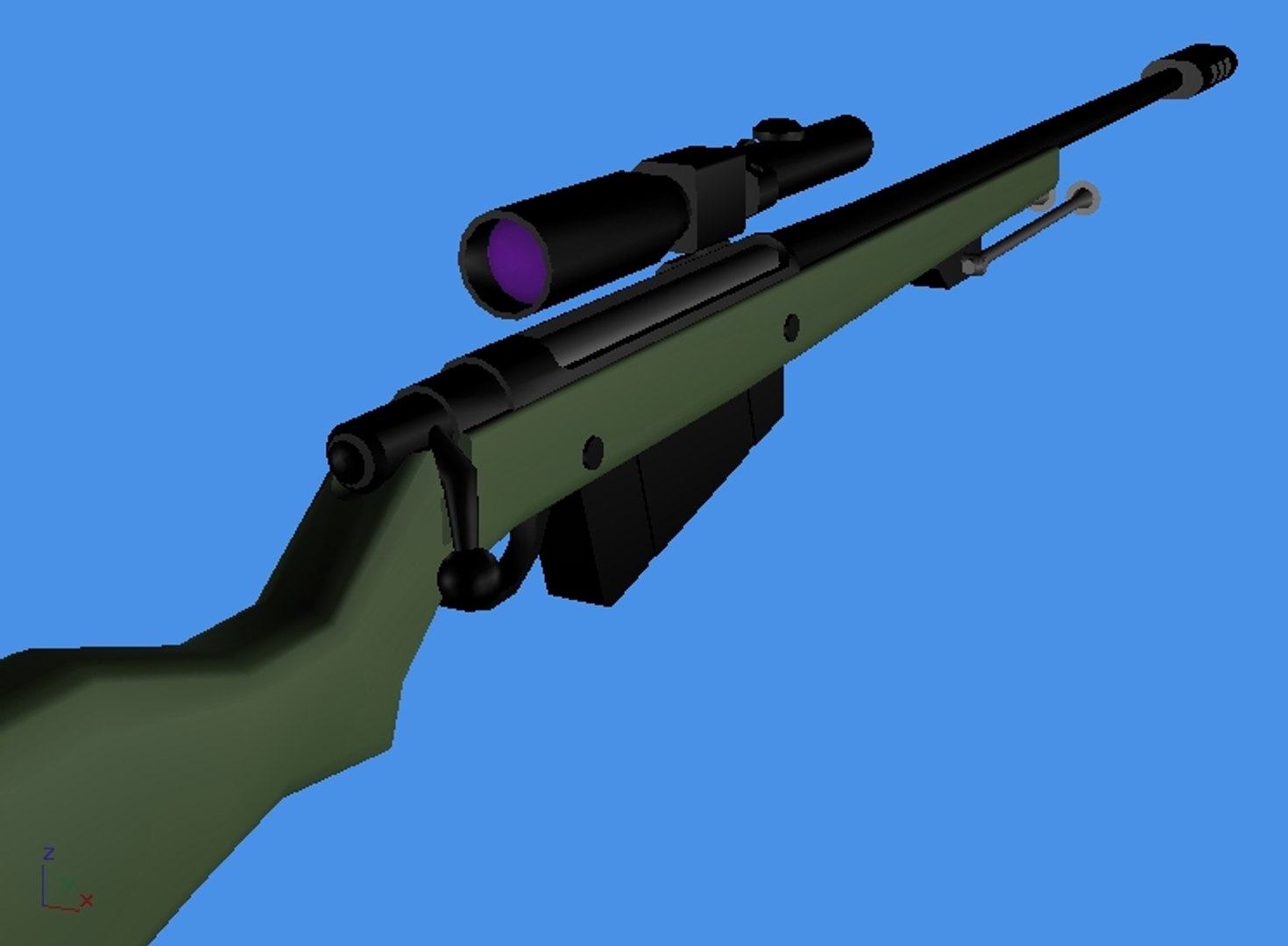 Free M169 Anti-materiel Rifle 3d Model