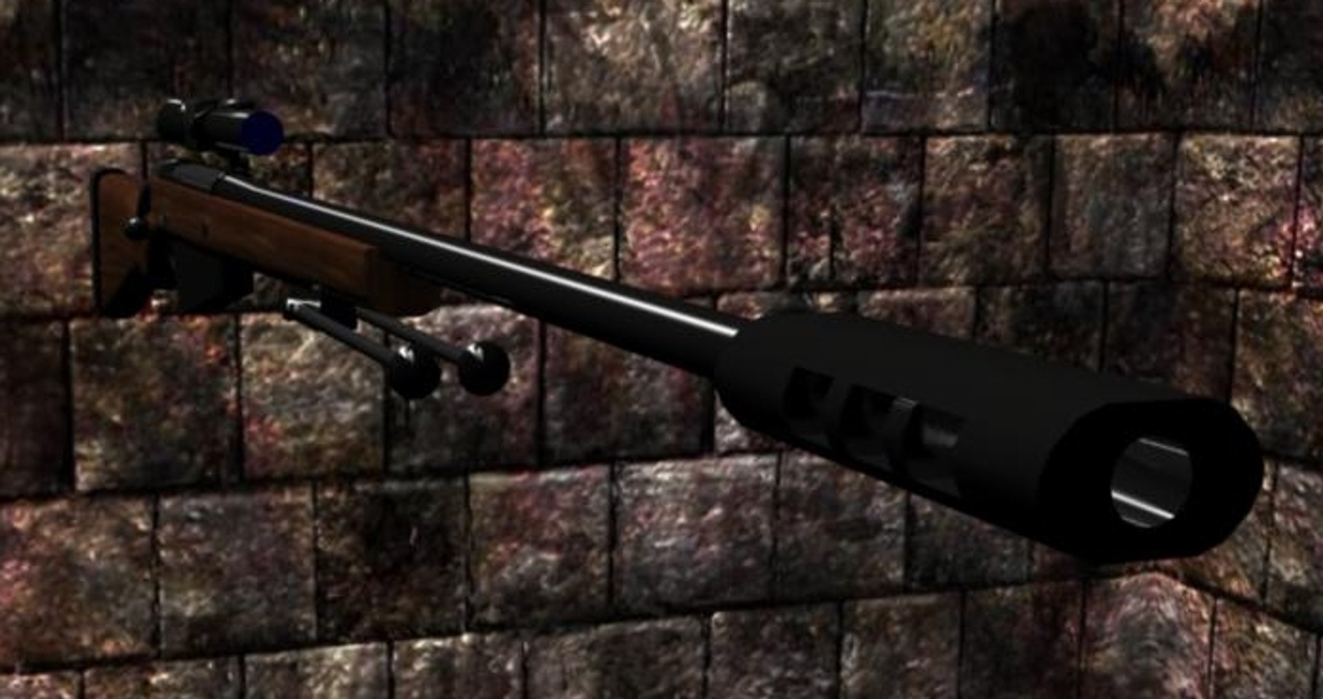 Free M169 Anti-materiel Rifle 3d Model