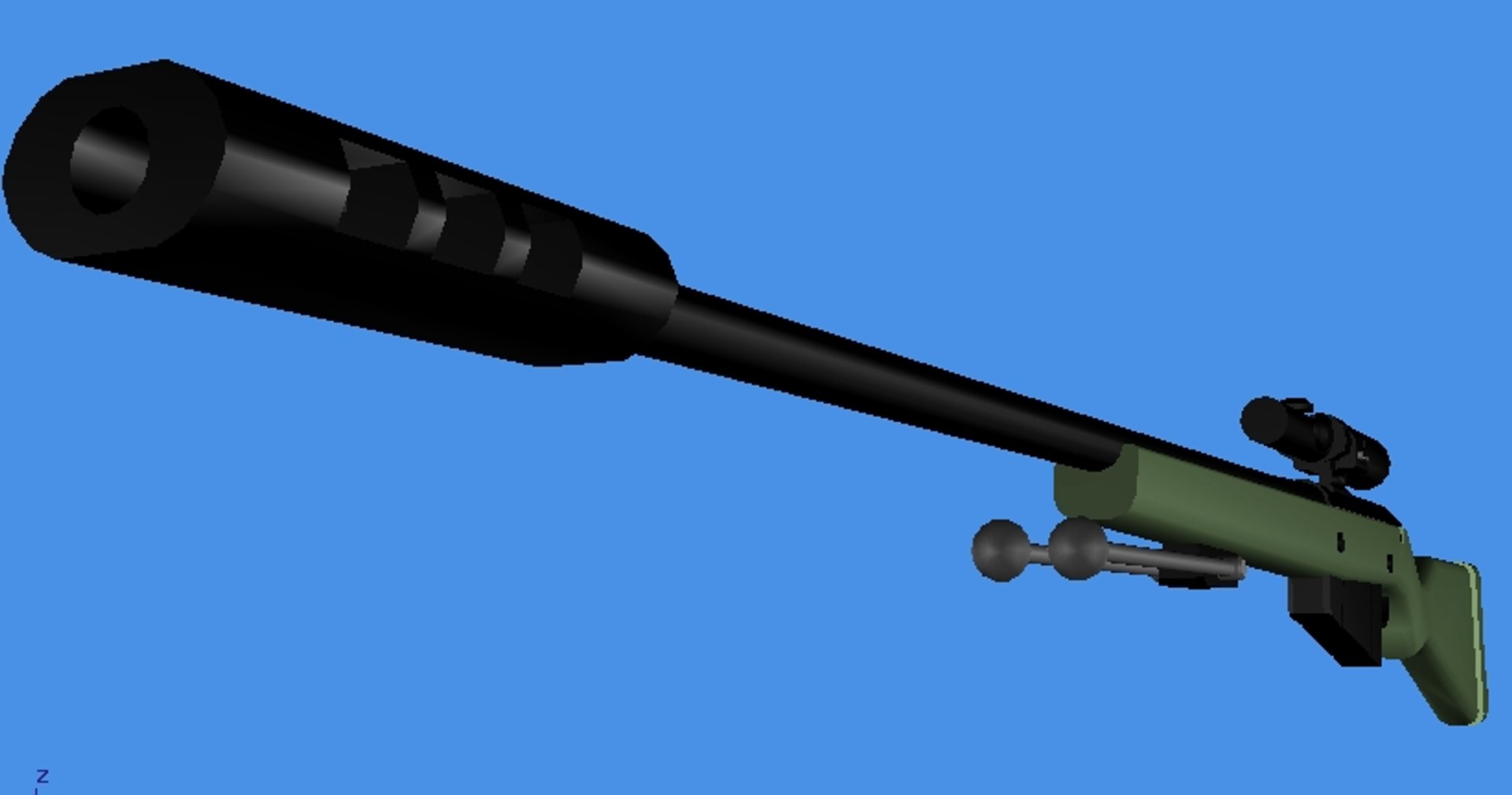 Free M169 Anti-materiel Rifle 3d Model