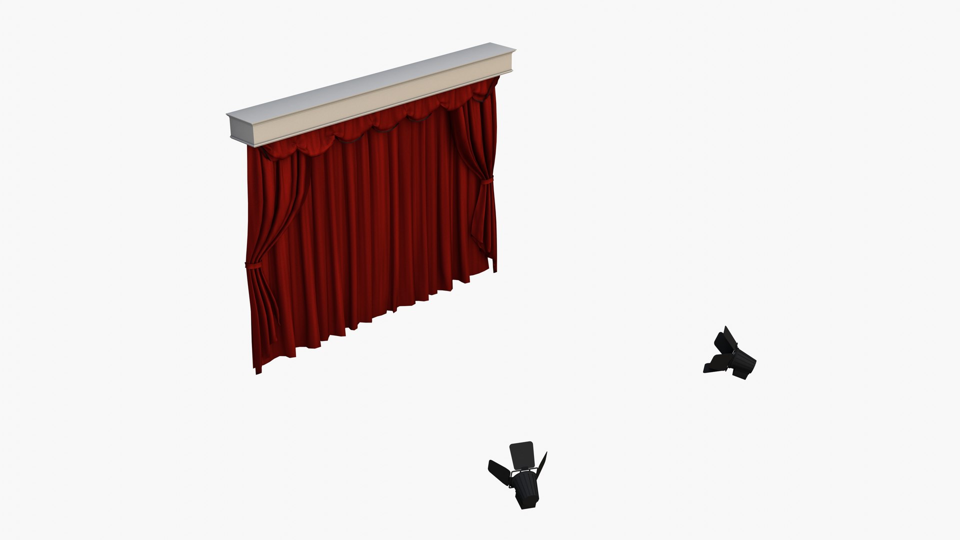 3D Curtain With Animation - TurboSquid 2013816