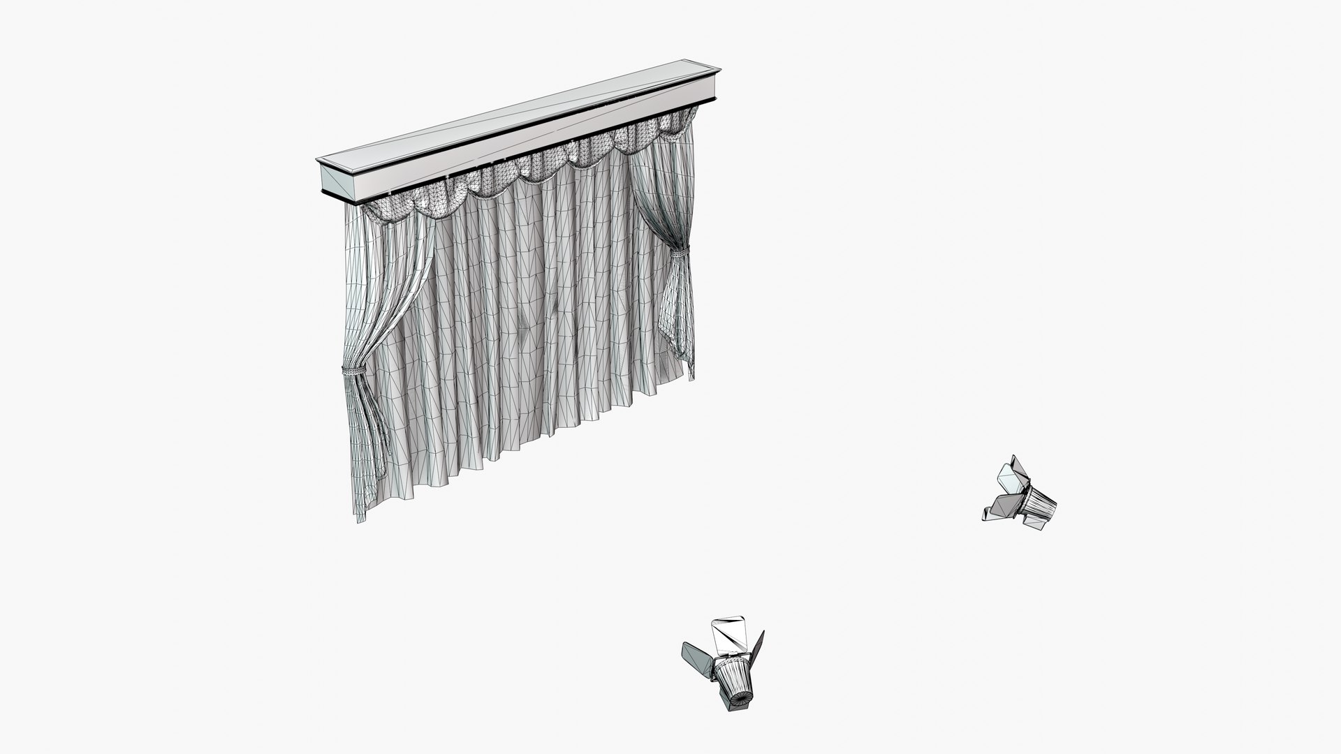 3D Curtain With Animation - TurboSquid 2013816