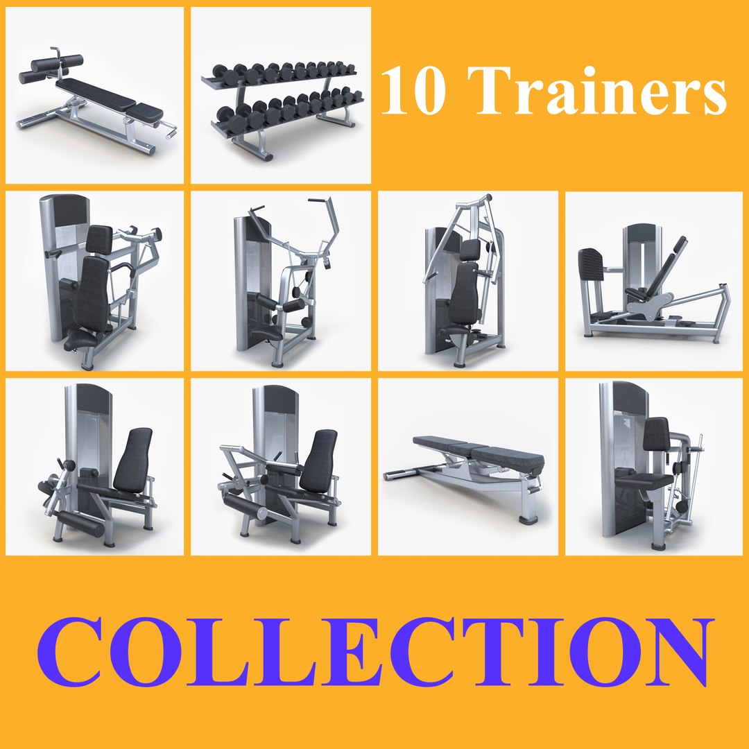 3d equipment fitness model