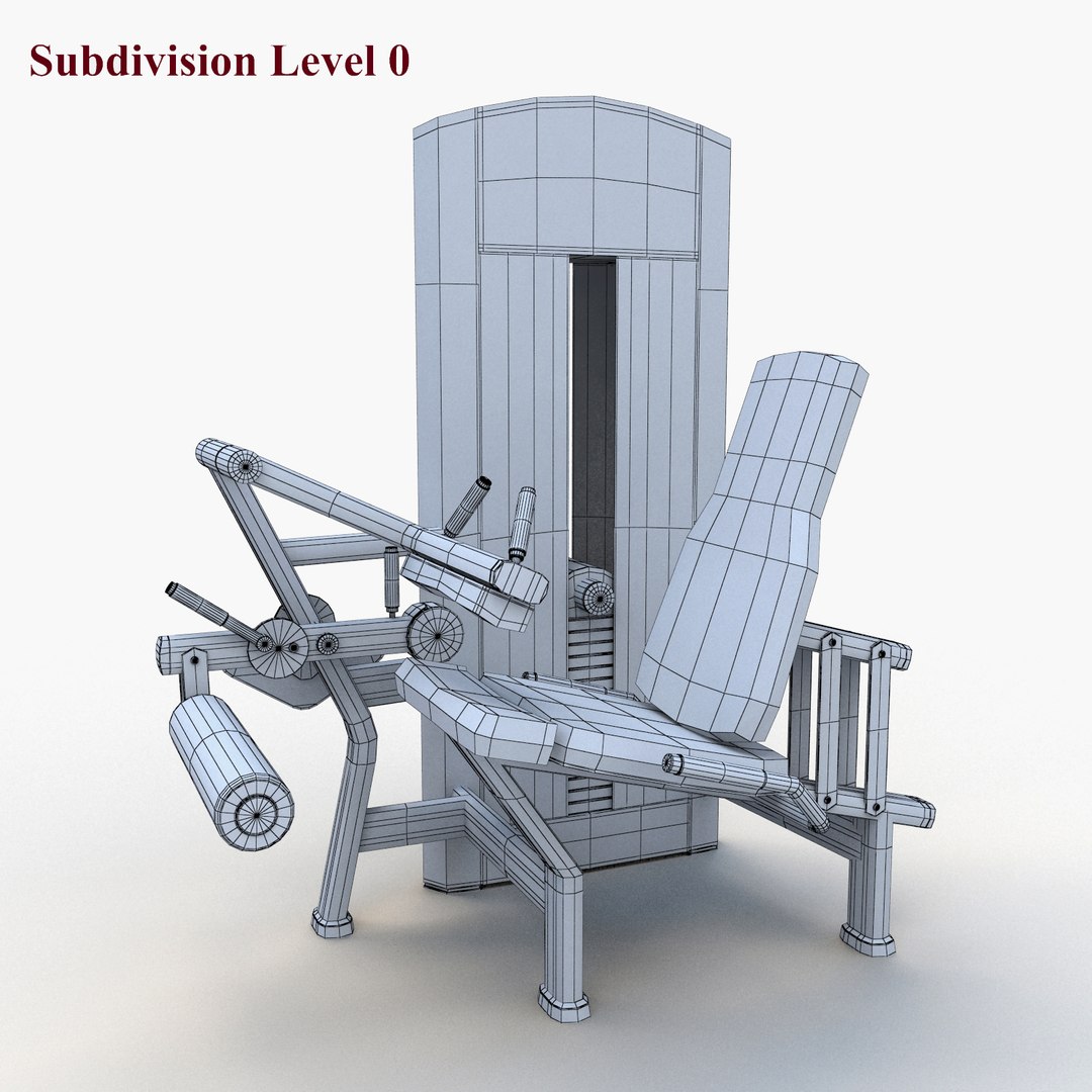 3d equipment fitness model