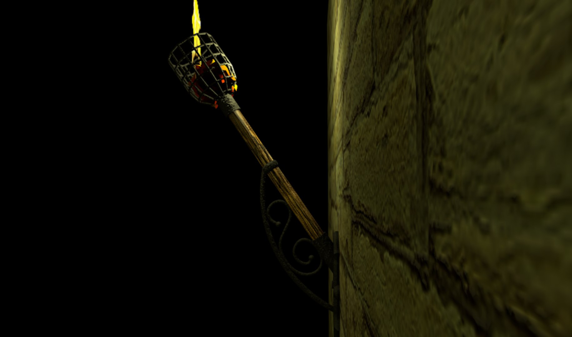 Medieval Wooden Torch 3D - TurboSquid 1372692