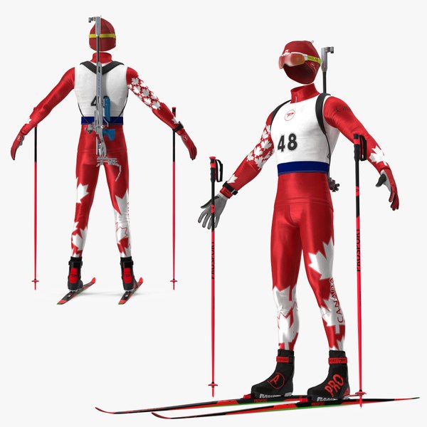 Biathlon Equipment Team Canada Set 3D model - TurboSquid 1793885