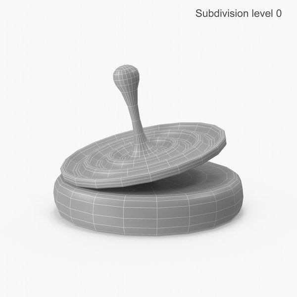3D Spinning Top on a Concave Base - TurboSquid 1725445