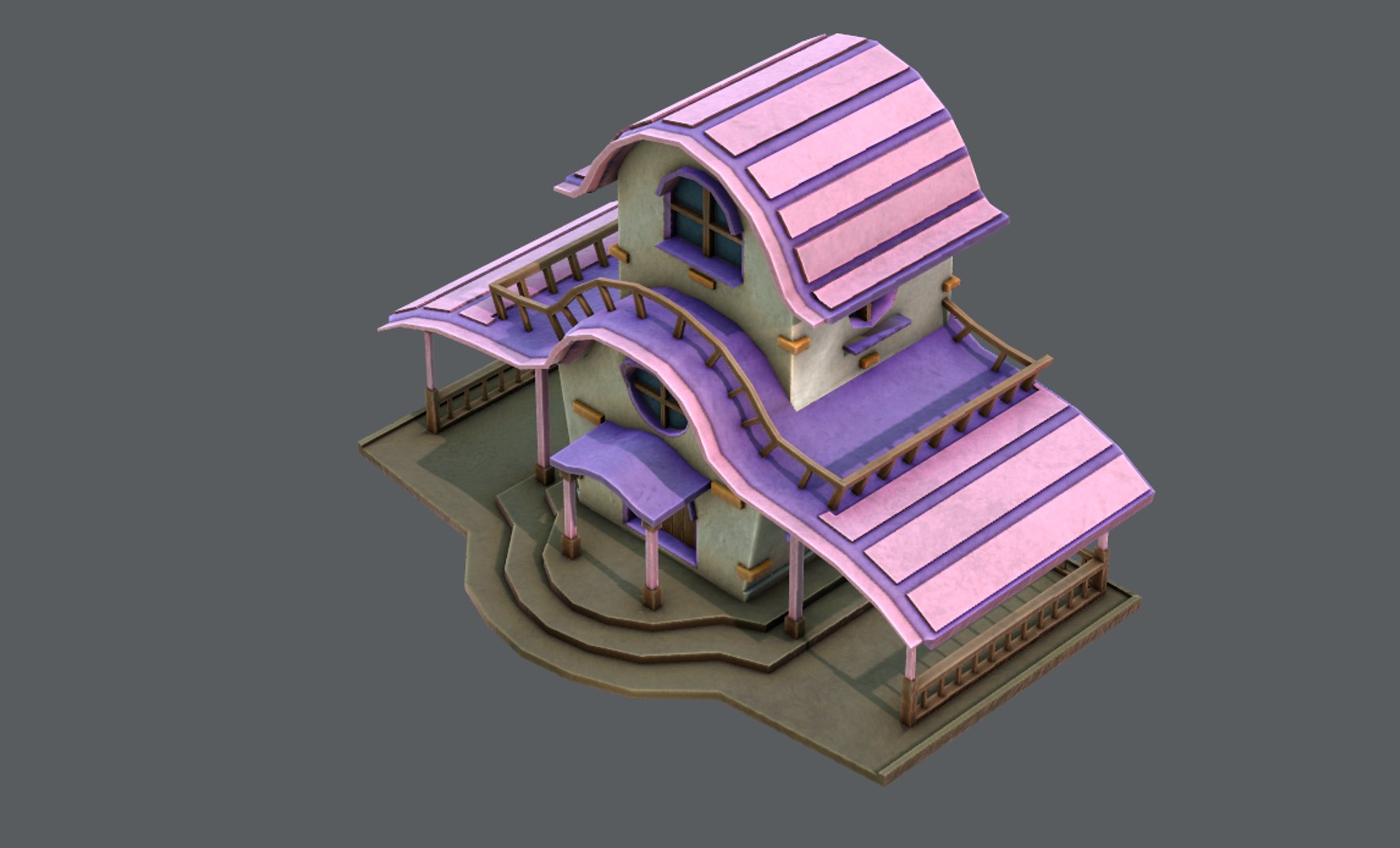 3D model house cartoon v01 - TurboSquid 1326202