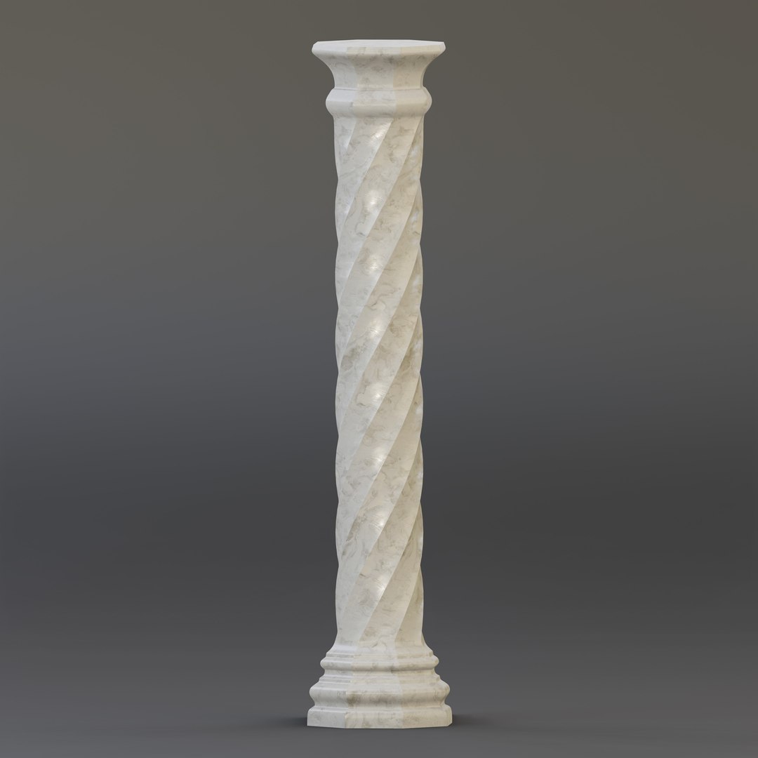 3D column marble model - TurboSquid 1478908