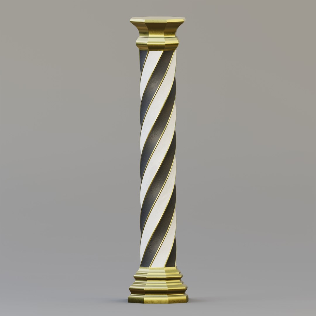 3D column marble model - TurboSquid 1478908