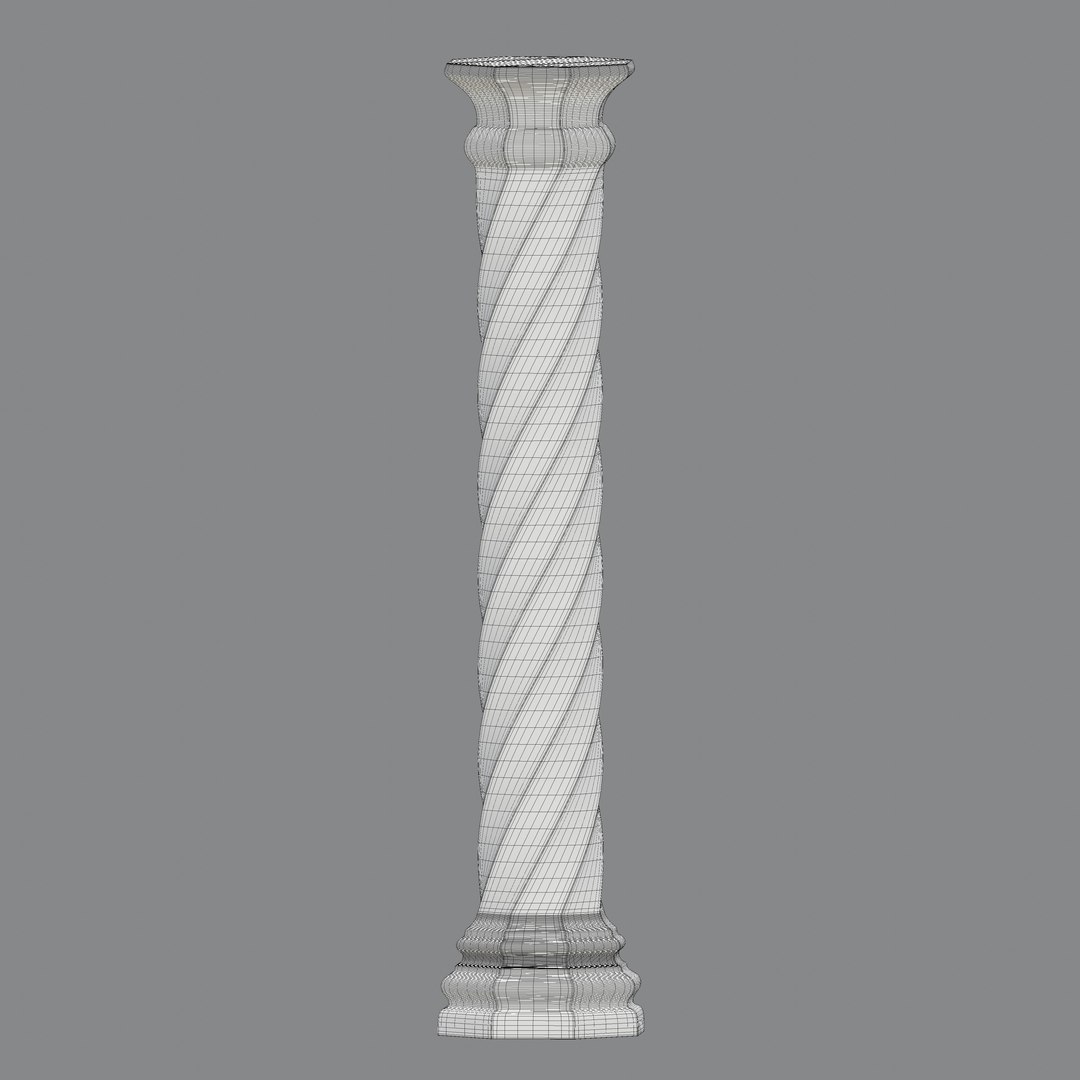 3D column marble model - TurboSquid 1478908