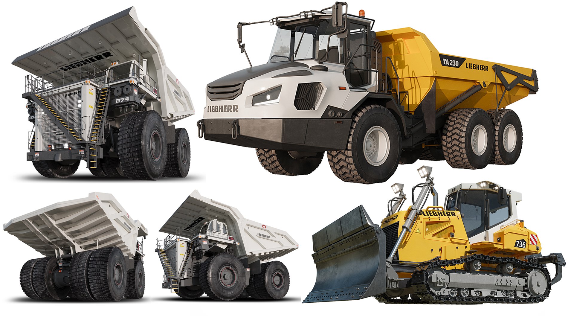 3D LIEBHERR MINING SET COLLECTION - TurboSquid 2204753