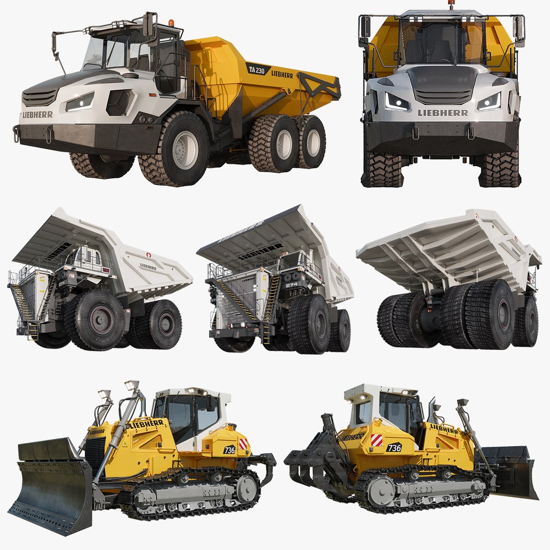 3D LIEBHERR MINING SET COLLECTION - TurboSquid 2204753