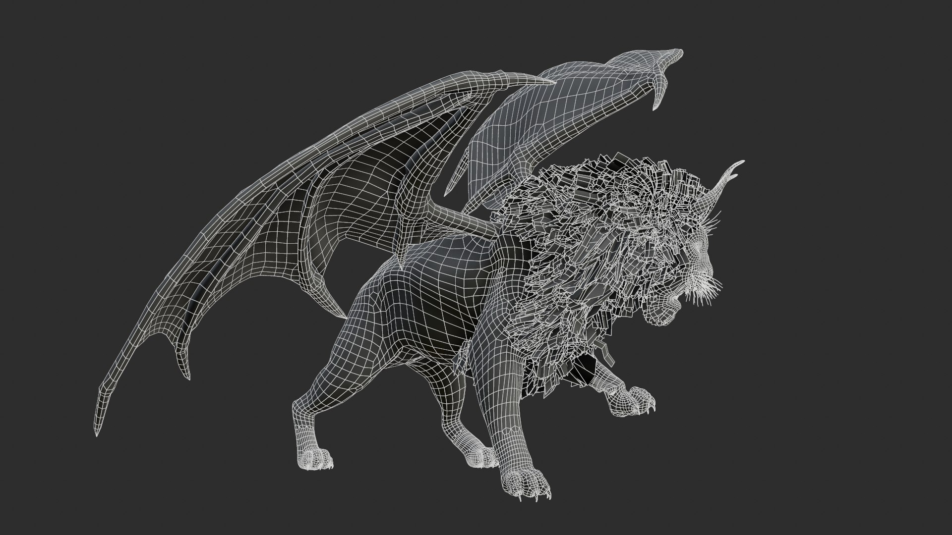 Manticore Creature model - TurboSquid 1809369
