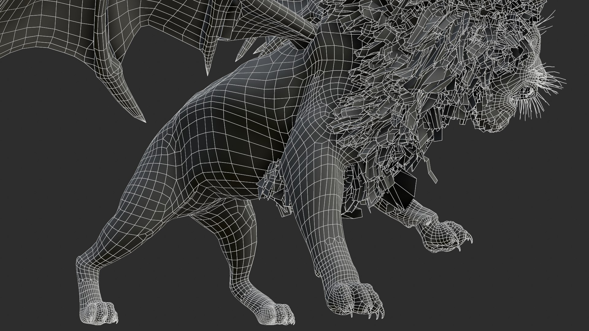 Manticore Creature model - TurboSquid 1809369