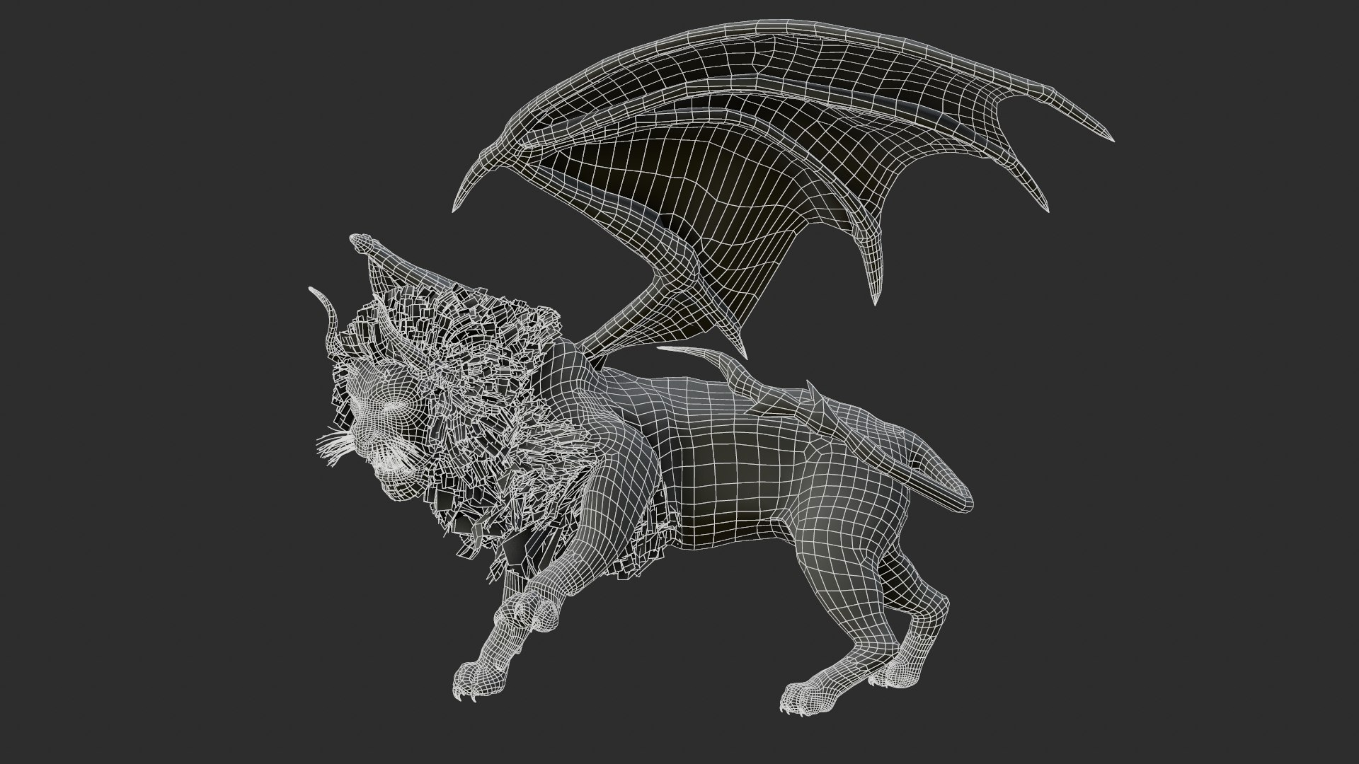 Manticore Creature model - TurboSquid 1809369