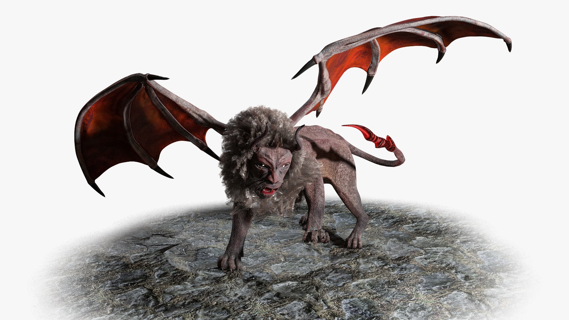 Manticore Creature model - TurboSquid 1809369