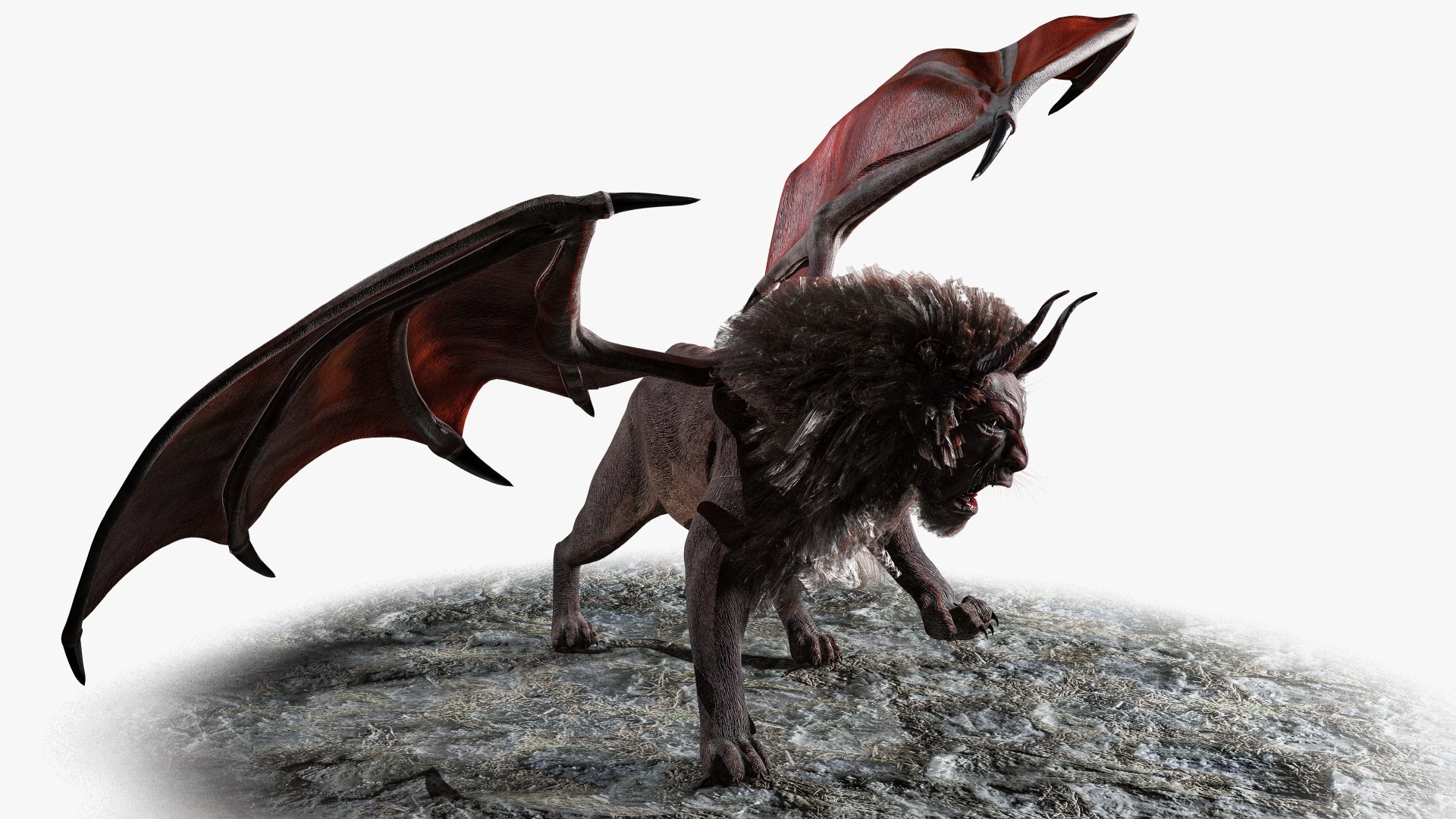 Manticore Creature model - TurboSquid 1809369