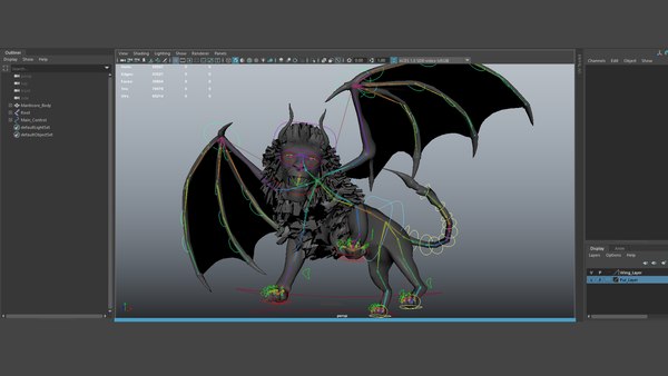 Manticore Creature model - TurboSquid 1809369