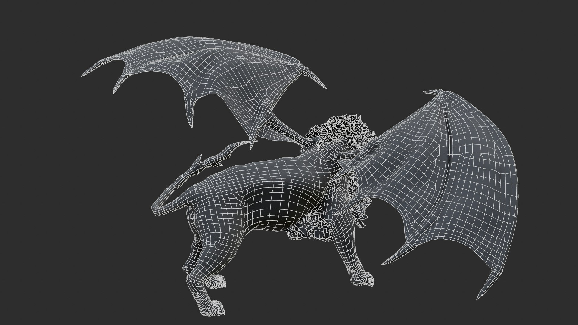 Manticore Creature model - TurboSquid 1809369