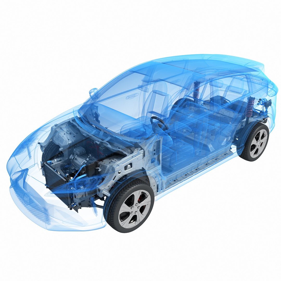 3D Model Electric SUV X-Ray - TurboSquid 1990732