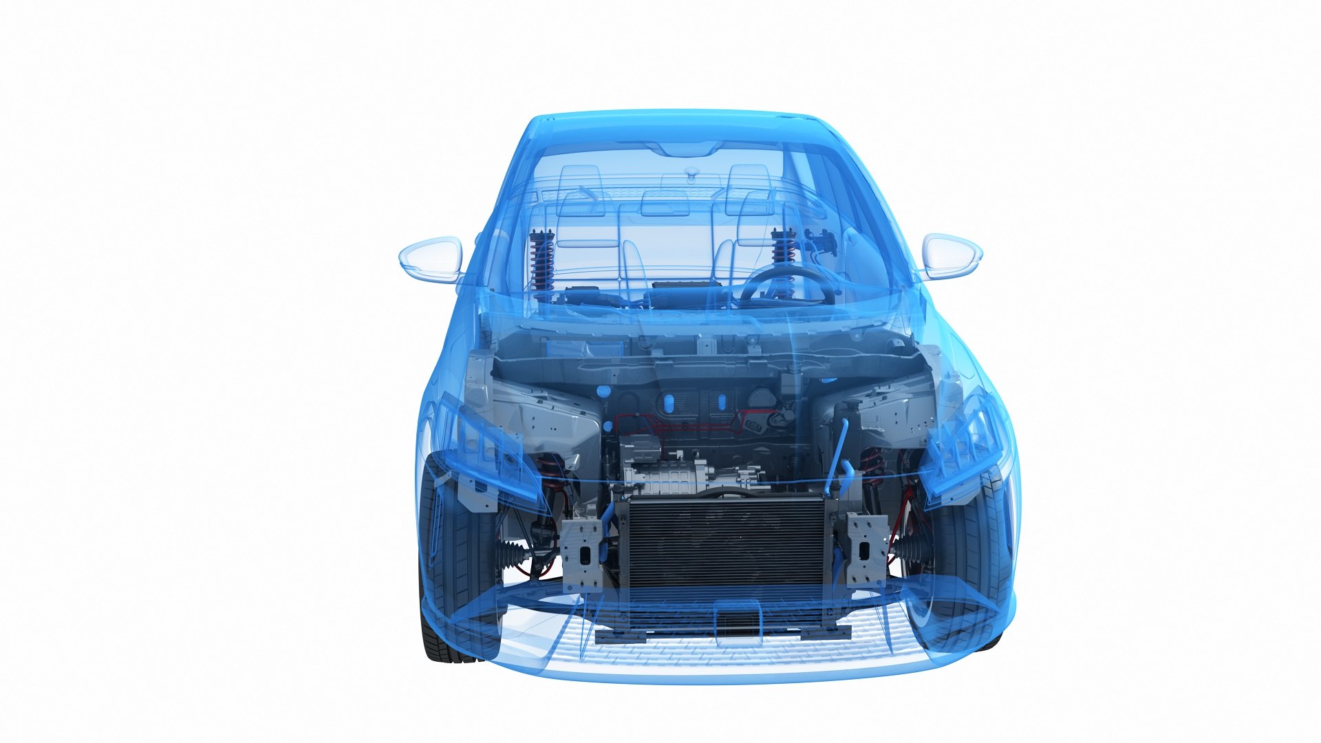 3D Model Electric SUV X-Ray - TurboSquid 1990732