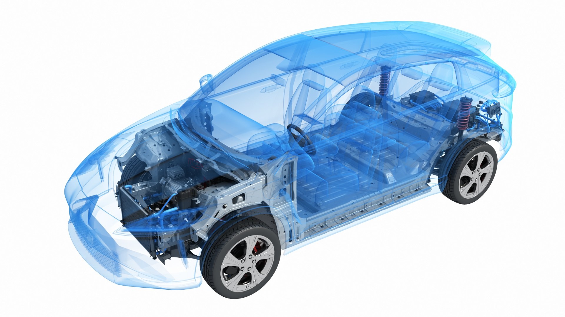 3D Model Electric SUV X-Ray - TurboSquid 1990732