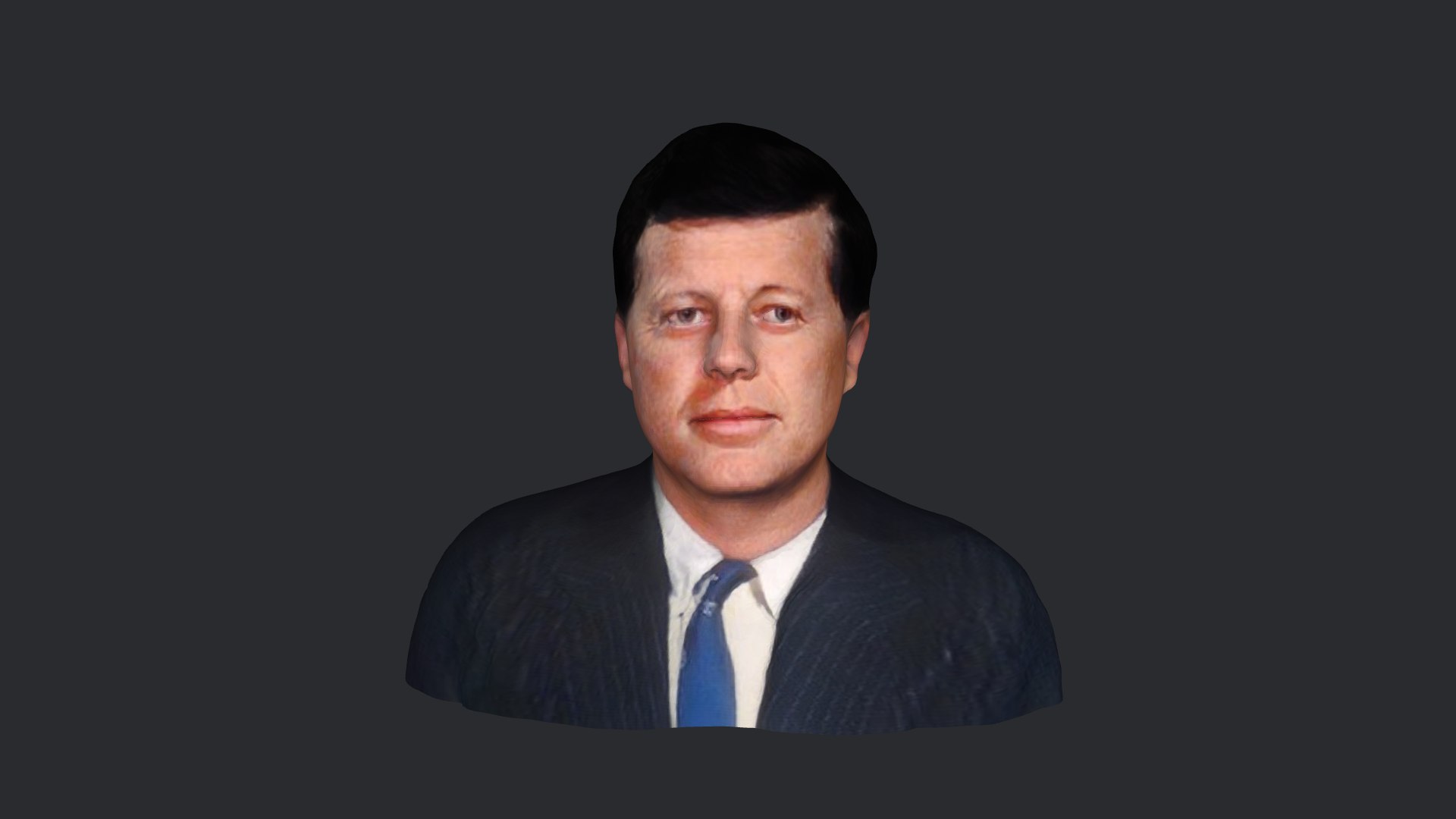 John F Kennedy- Realistic Bust Head Ready 3d Model 3D Model ...