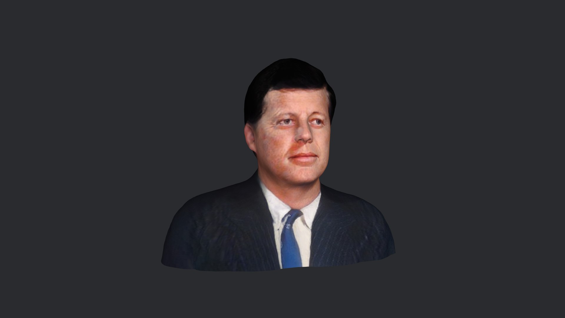 John F Kennedy- Realistic Bust Head Ready 3d Model 3D Model ...