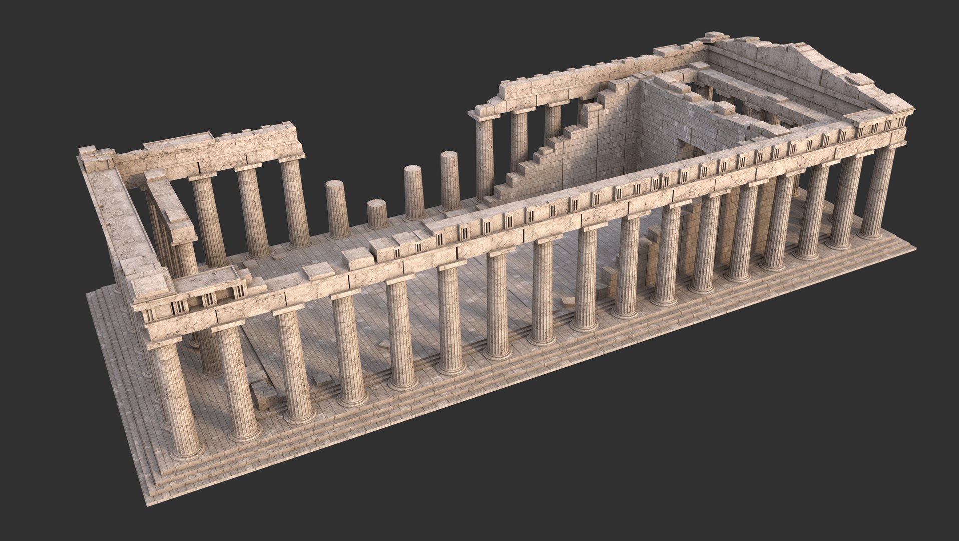 3D Parthenon Model - TurboSquid 2426286