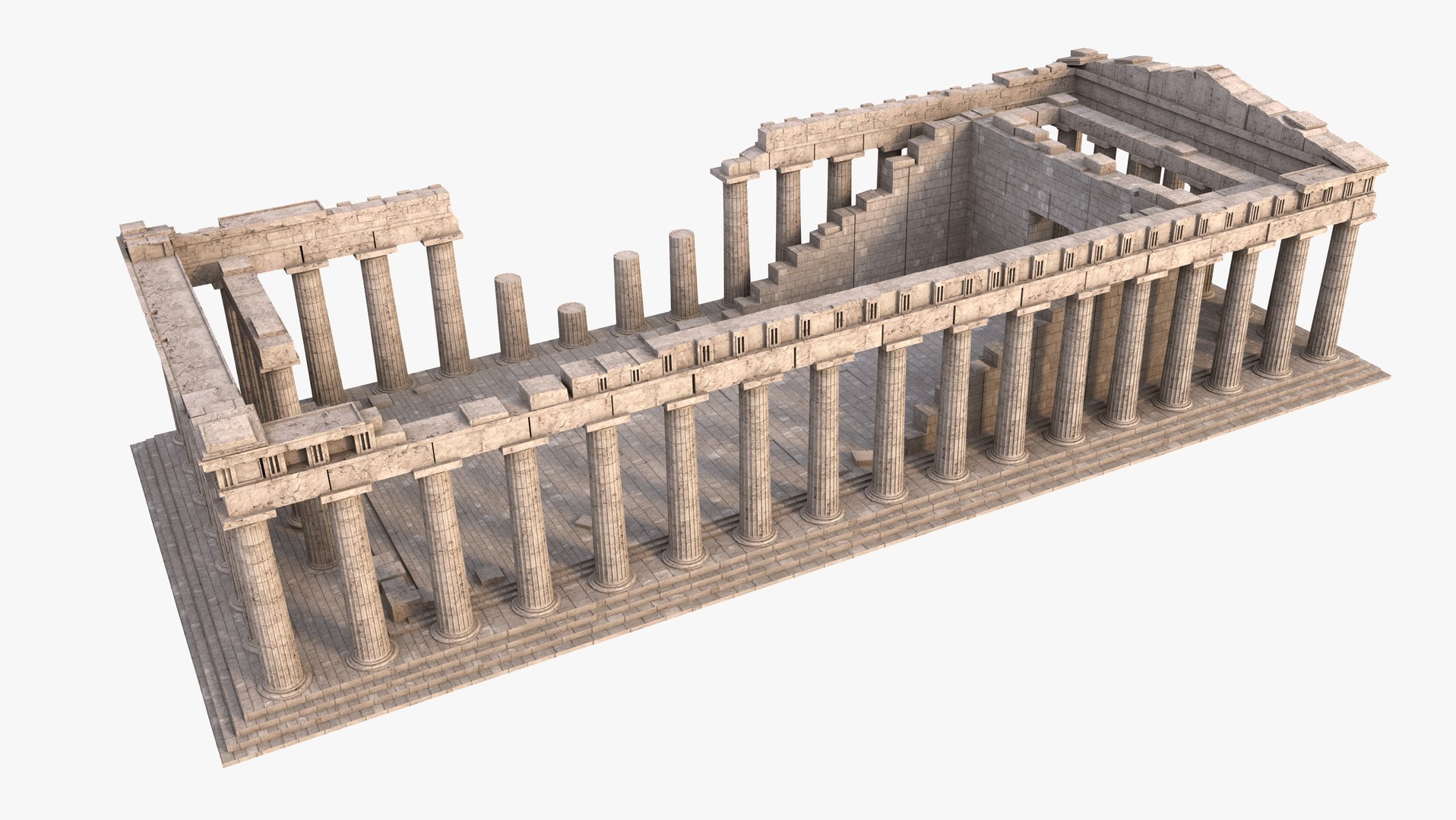 3D Parthenon Model - TurboSquid 2426286