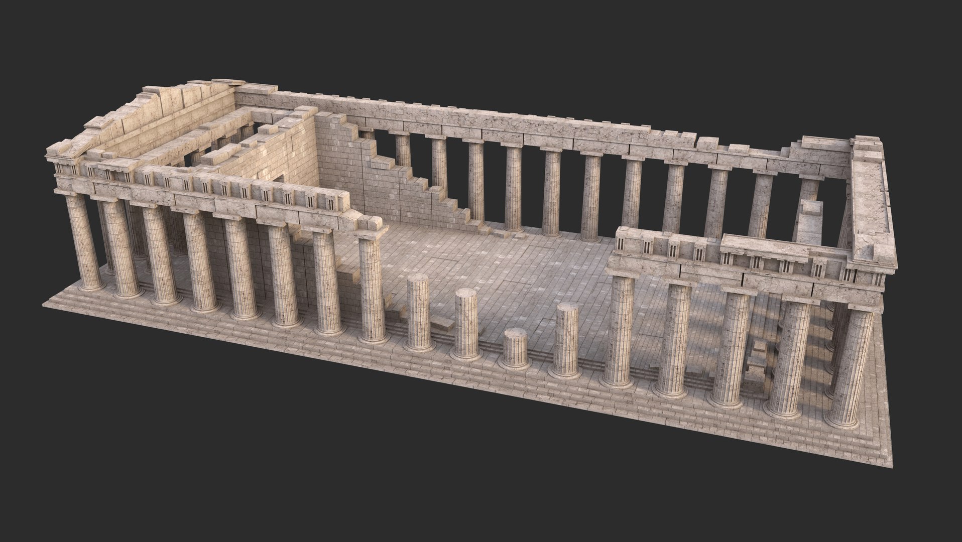 3D Parthenon Model - TurboSquid 2426286