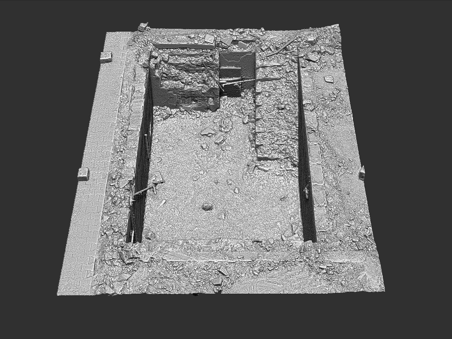 3d Obj Ruined Pool 16k