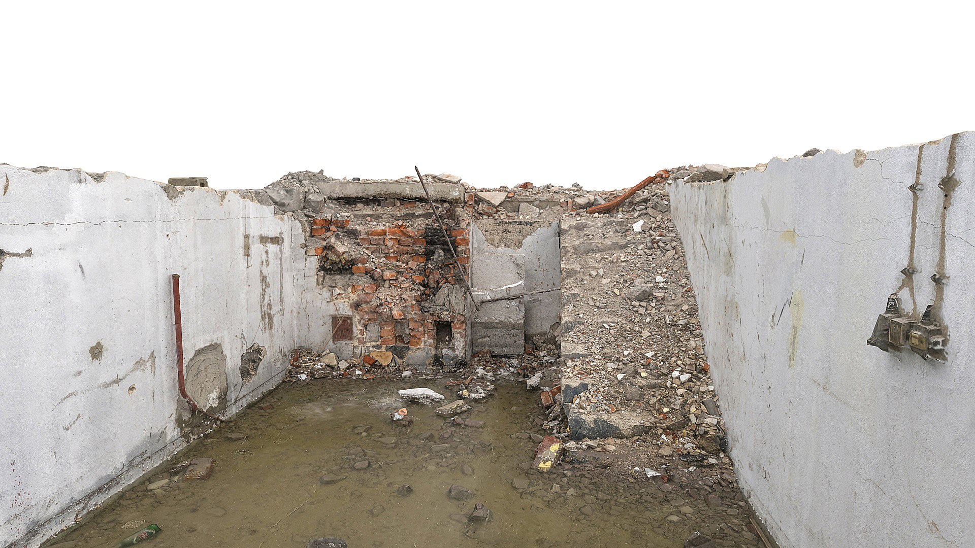 3d Obj Ruined Pool 16k