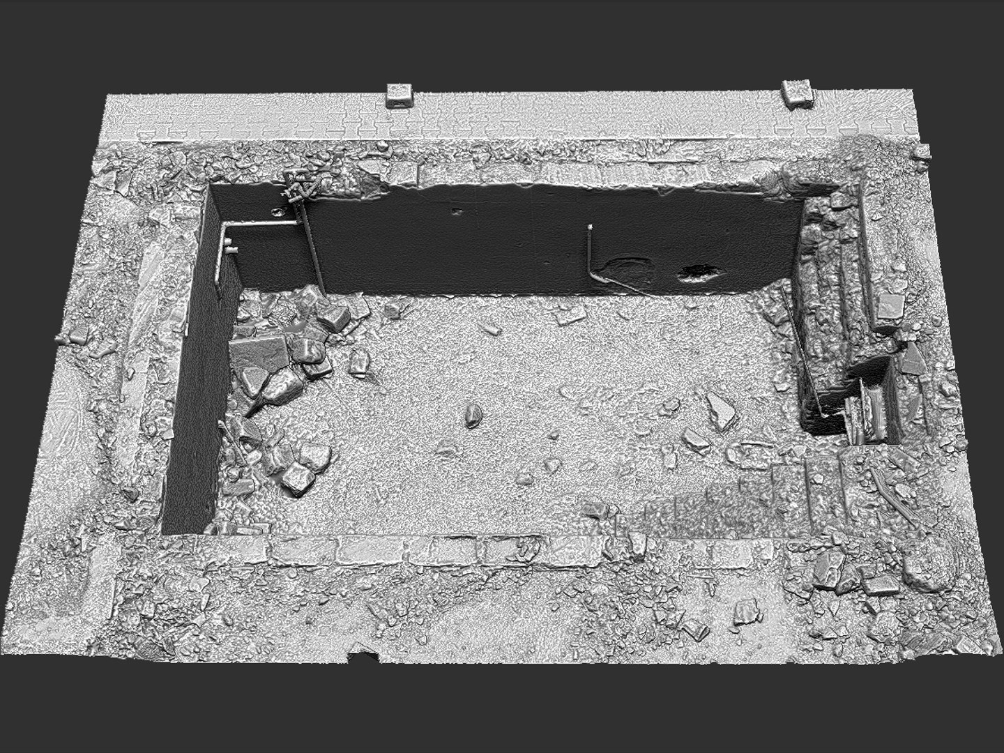 3d Obj Ruined Pool 16k