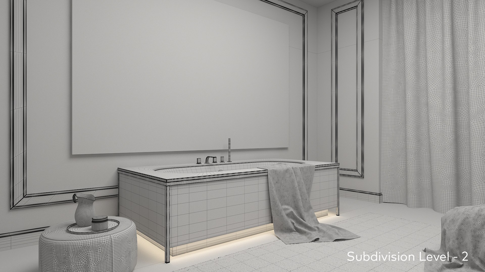 Scene Set Painting 3D Model - TurboSquid 1246477