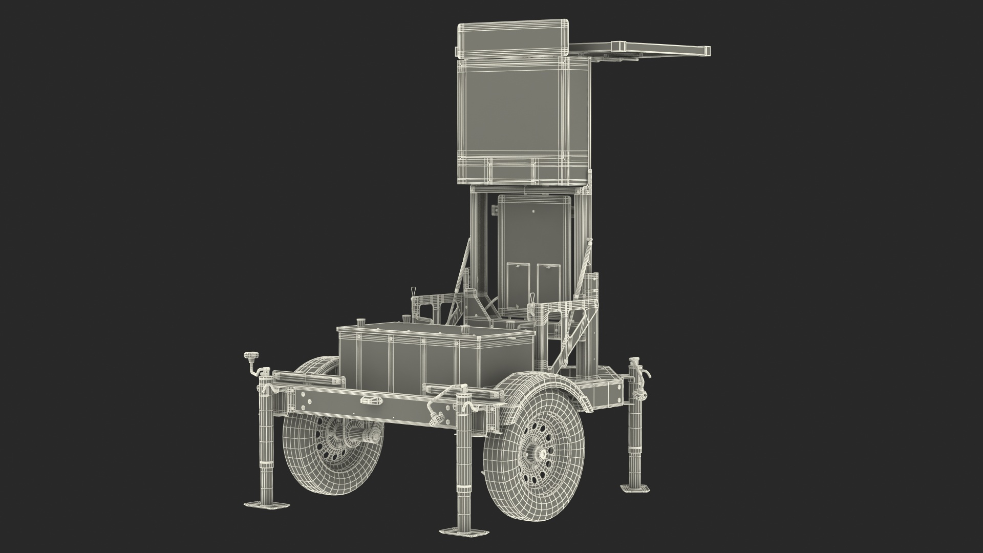 3D Mobile Speed Radar Trailer - TurboSquid 1631536