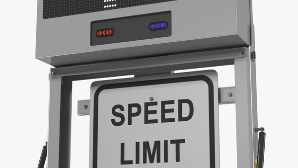 3D mobile speed radar trailer - TurboSquid 1631536