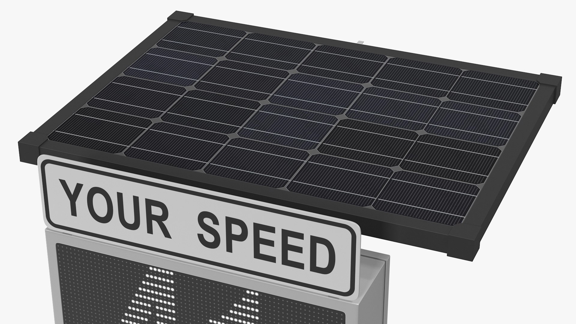 3D mobile speed radar trailer - TurboSquid 1631536