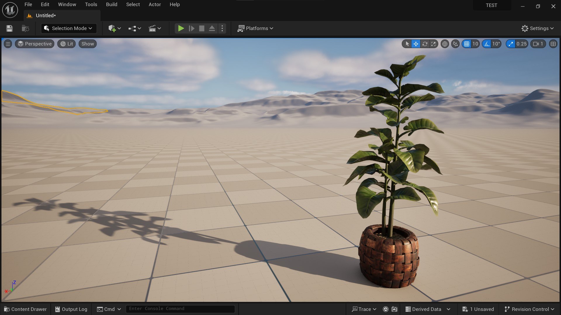 3D Tall Tropical Plant - Game Asset - TurboSquid 2157050