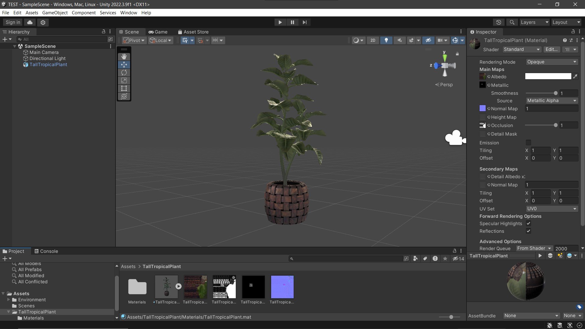 3D Tall Tropical Plant - Game Asset - TurboSquid 2157050