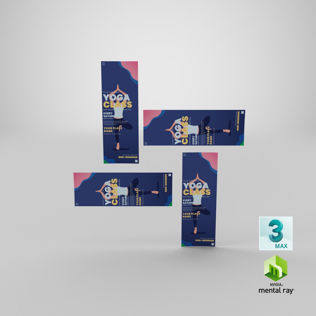 3D Flyer Design Model - TurboSquid 1506539