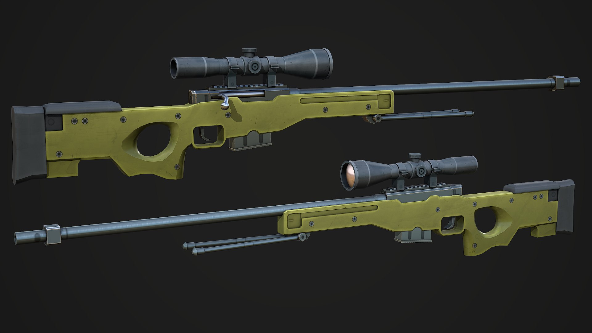 Mobile Ready Awp 3D Model - TurboSquid 1496404